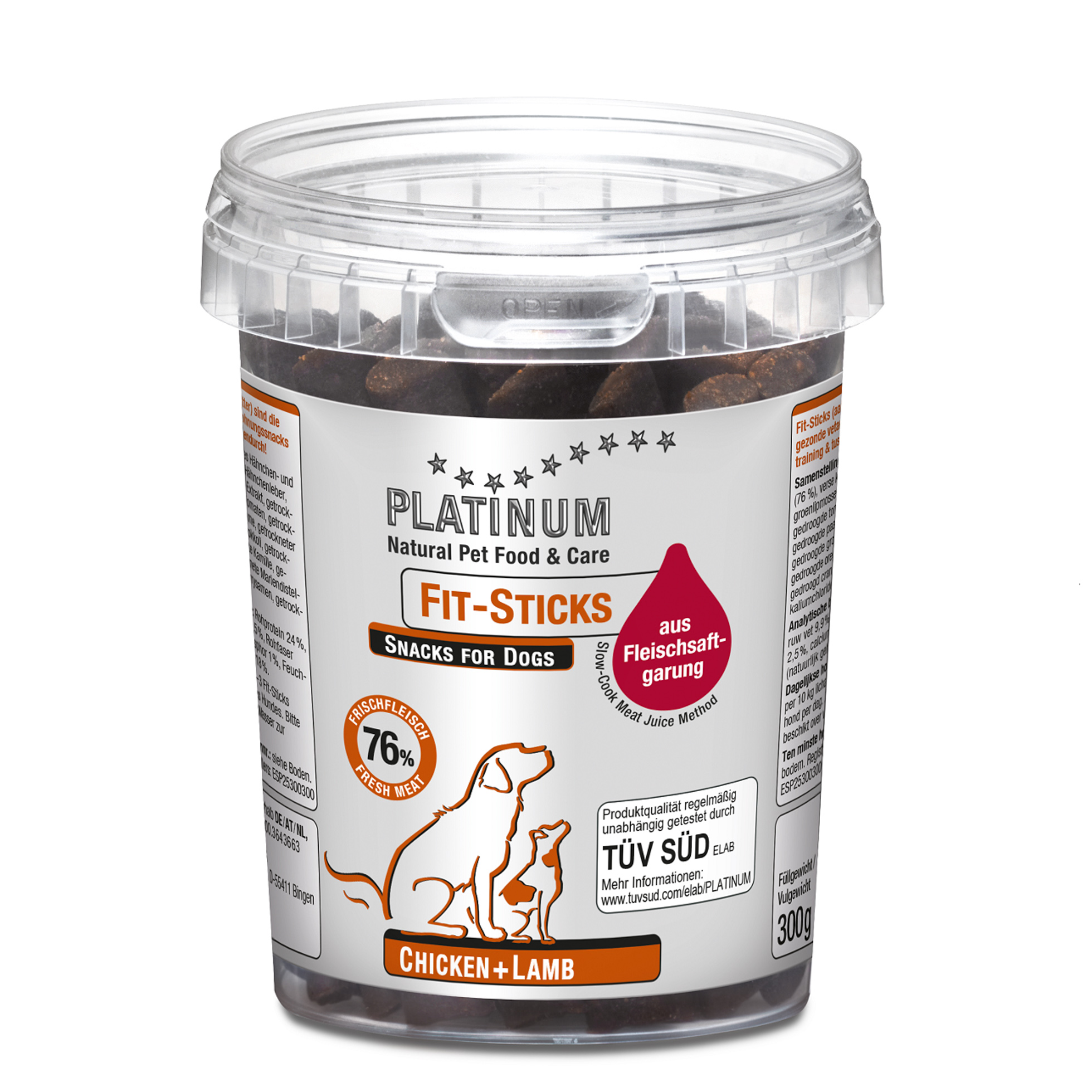 Platinum maius koerale Fit-Sticks Chicken+Lamb 300g | Gardest