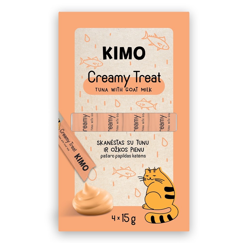 Kimo maiustus kassile Tuna with Goat Milk 4x15g | Gardest