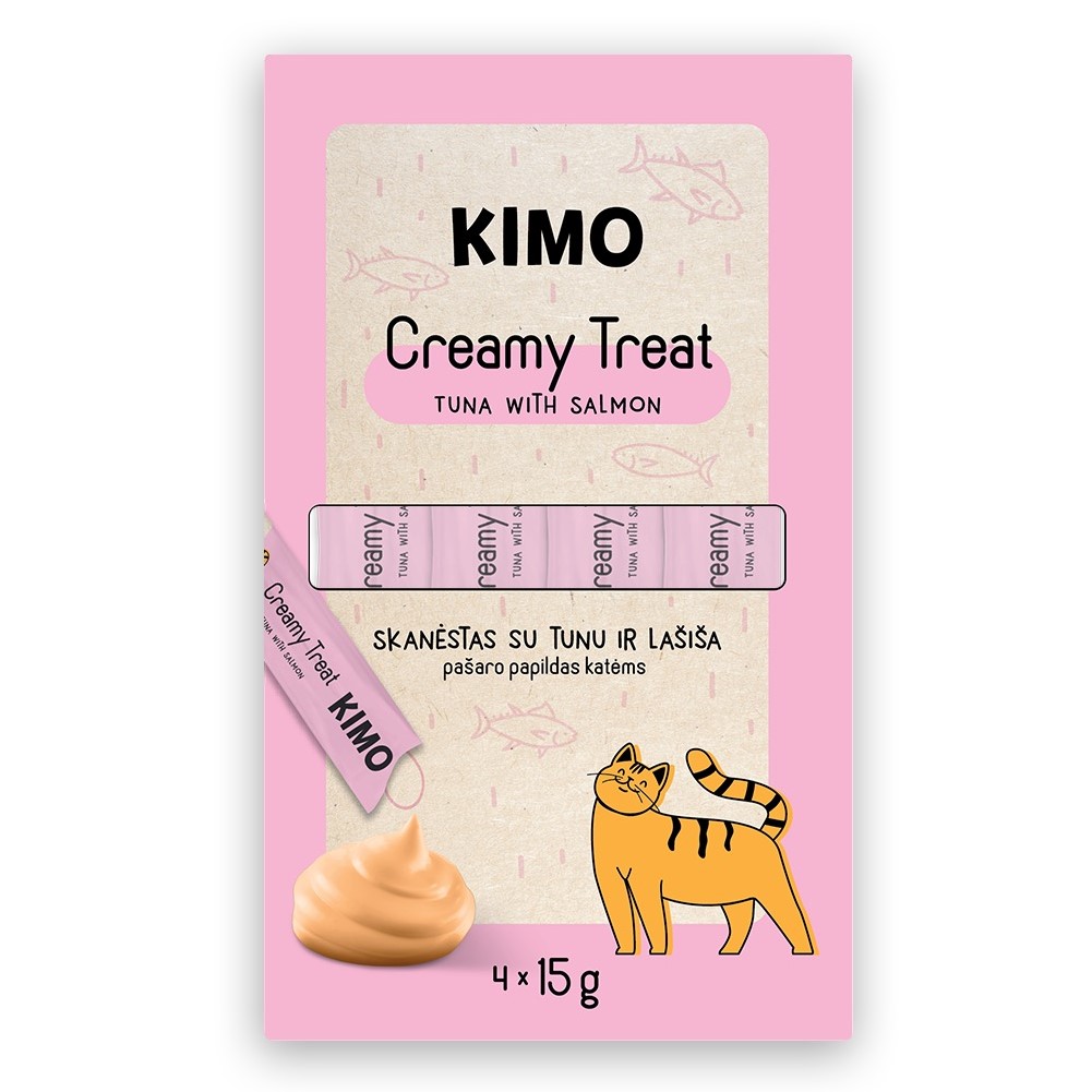 Kimo maiustus kassile Tuna with Salmon 4x15g | Gardest